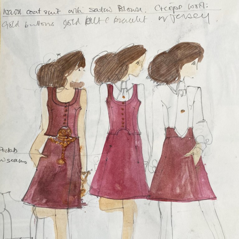 my 1960’s fashion sketch book – JANET HAIGH: HER WORK